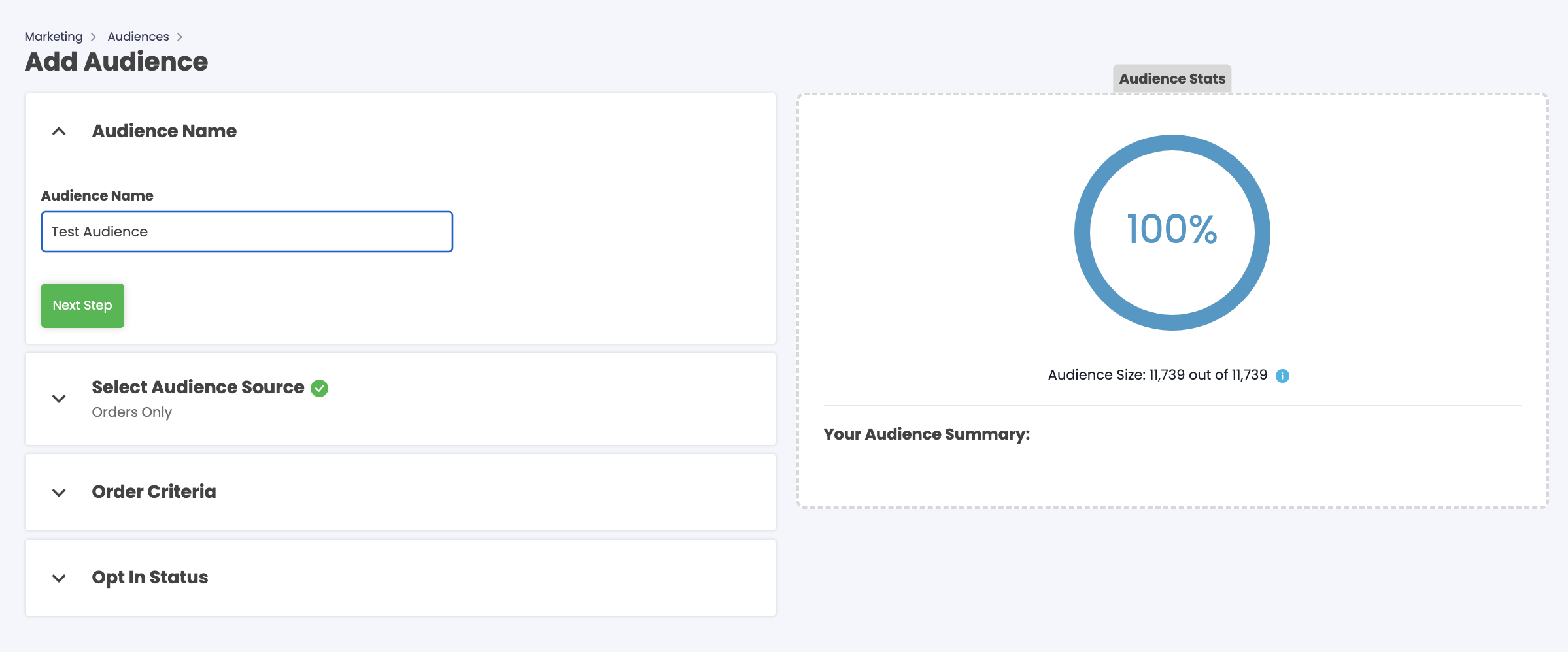 Using the TickX Audience Builder – TickX