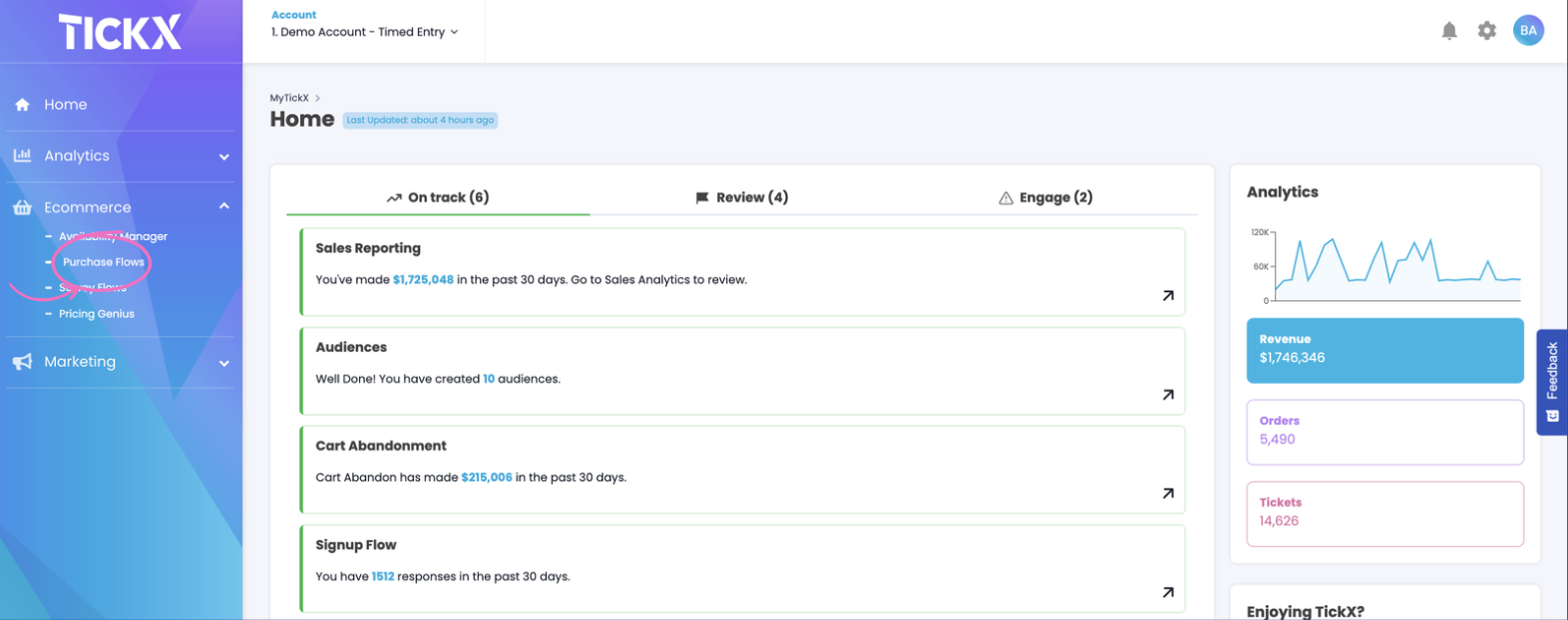 TickX Purchase Flow Builder – TickX