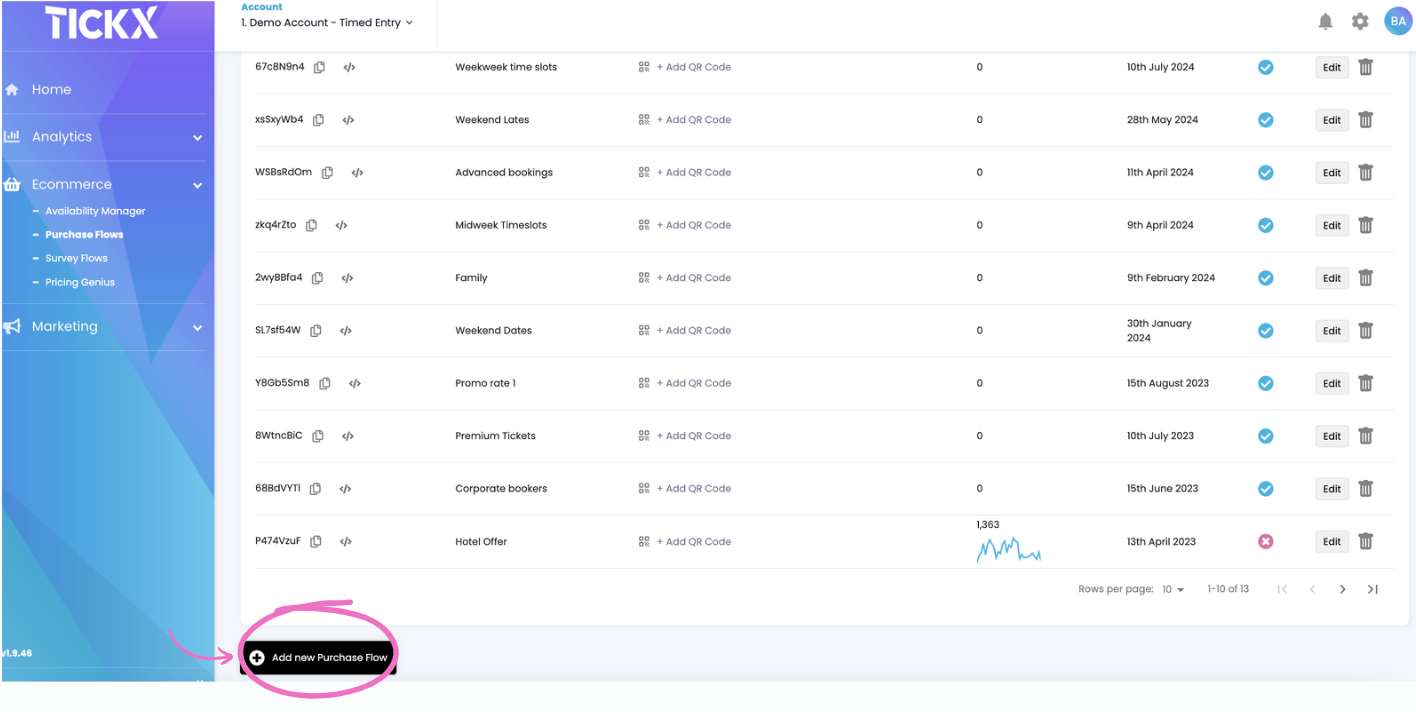 TickX Purchase Flow Builder – TickX