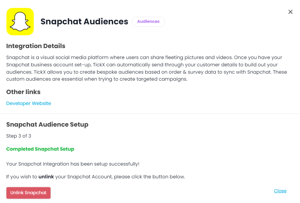 Snapchat Audience – TickX