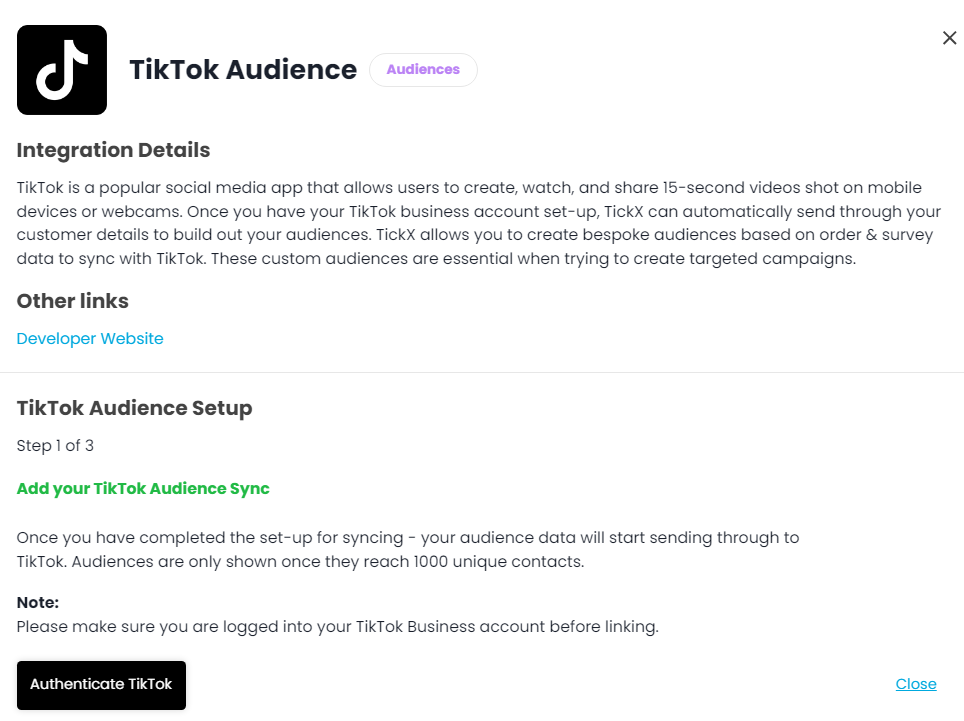 TikTok Audience – TickX