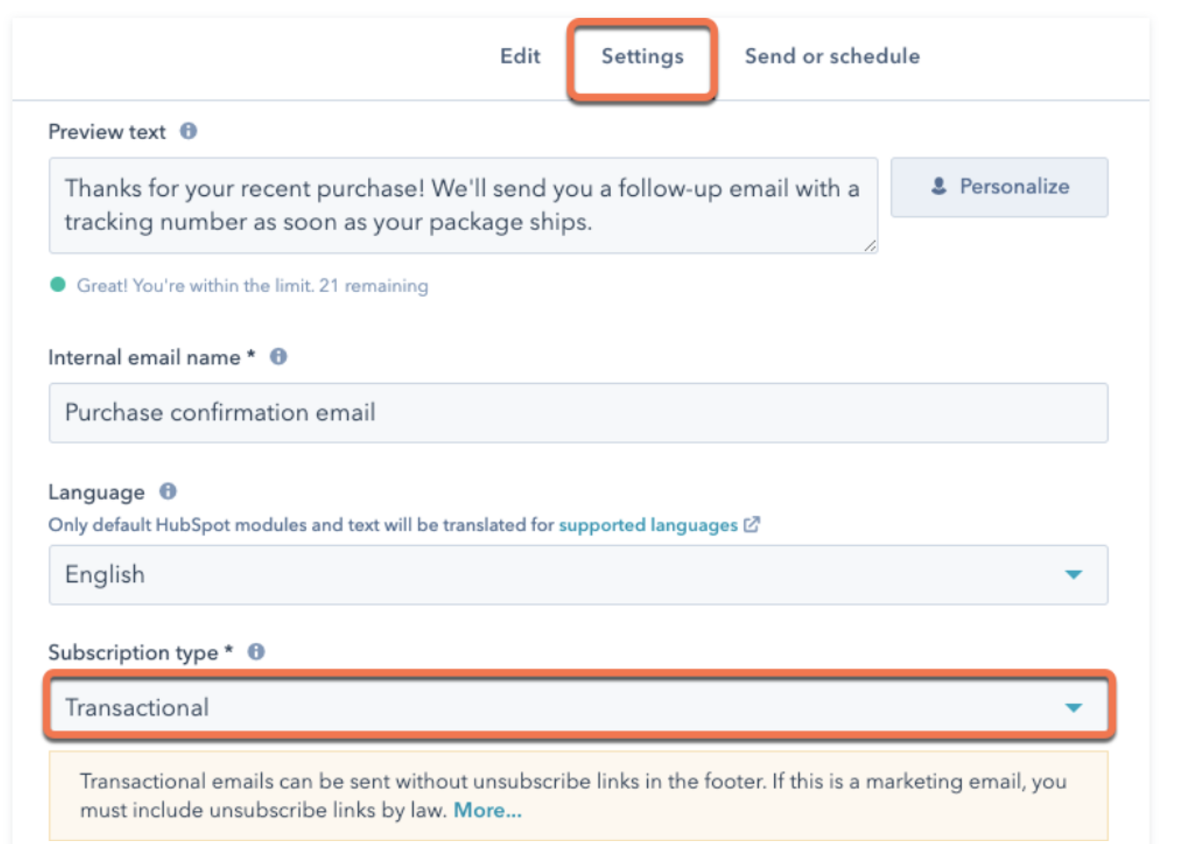 Hubspot Email Trigger – TickX