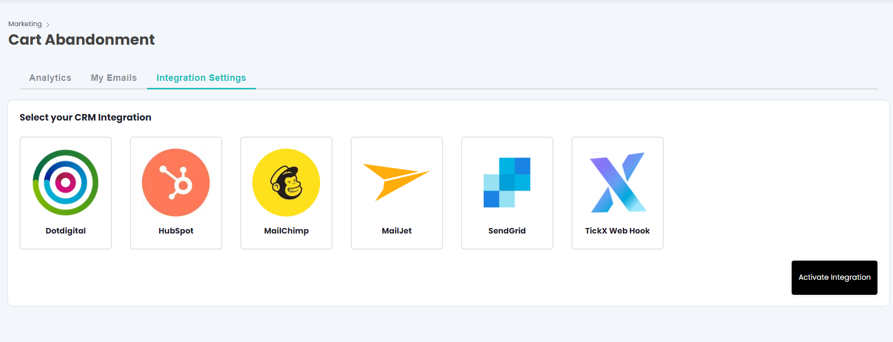 Dotdigital Cart Abandonment – TickX