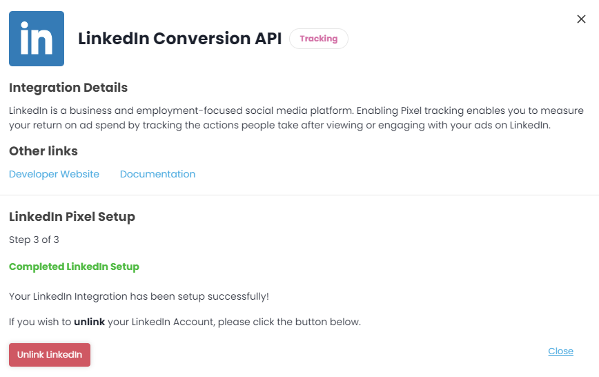 LinkedIn Conversion API – TickX