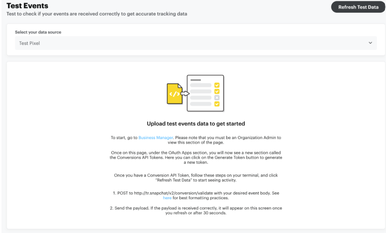 SnapChat Conversion API – TickX