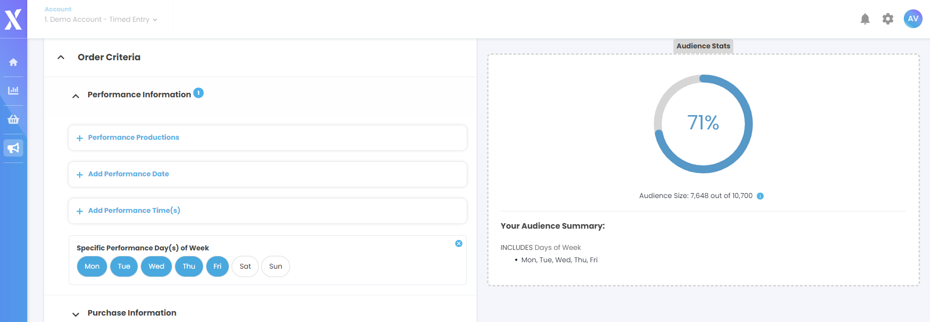 Using the TickX Audience Builder – TickX