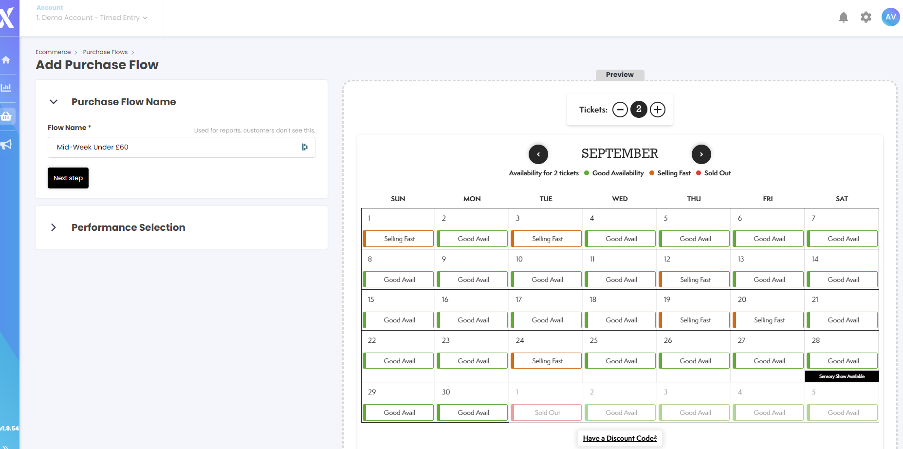 TickX Purchase Flow Builder – TickX