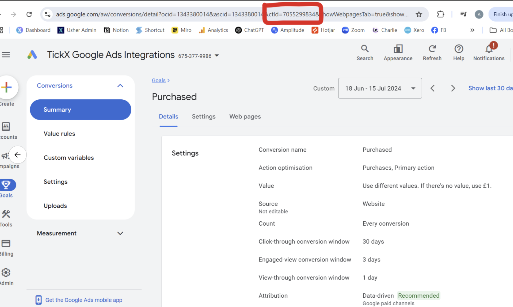 Google Ads Conversion API – TickX